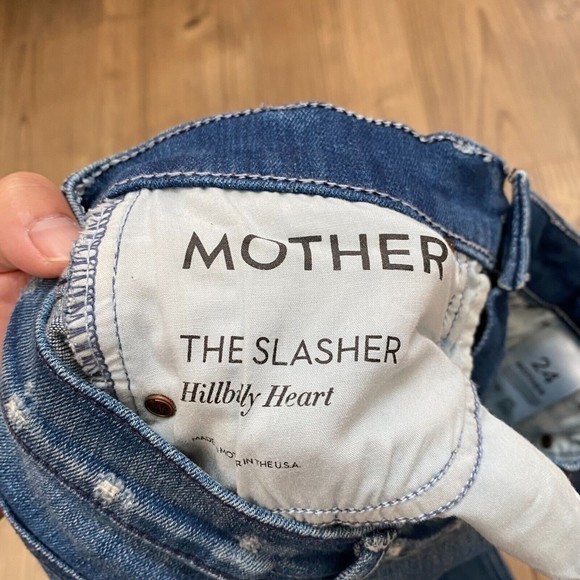 MOTHER | Jeans | Mother The Slasher Jeans Womens 24 Split Hem Hillbilly ...